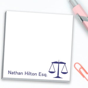Personalized Sticky Notes // Lawyer Attorney Design With Custom Name ...