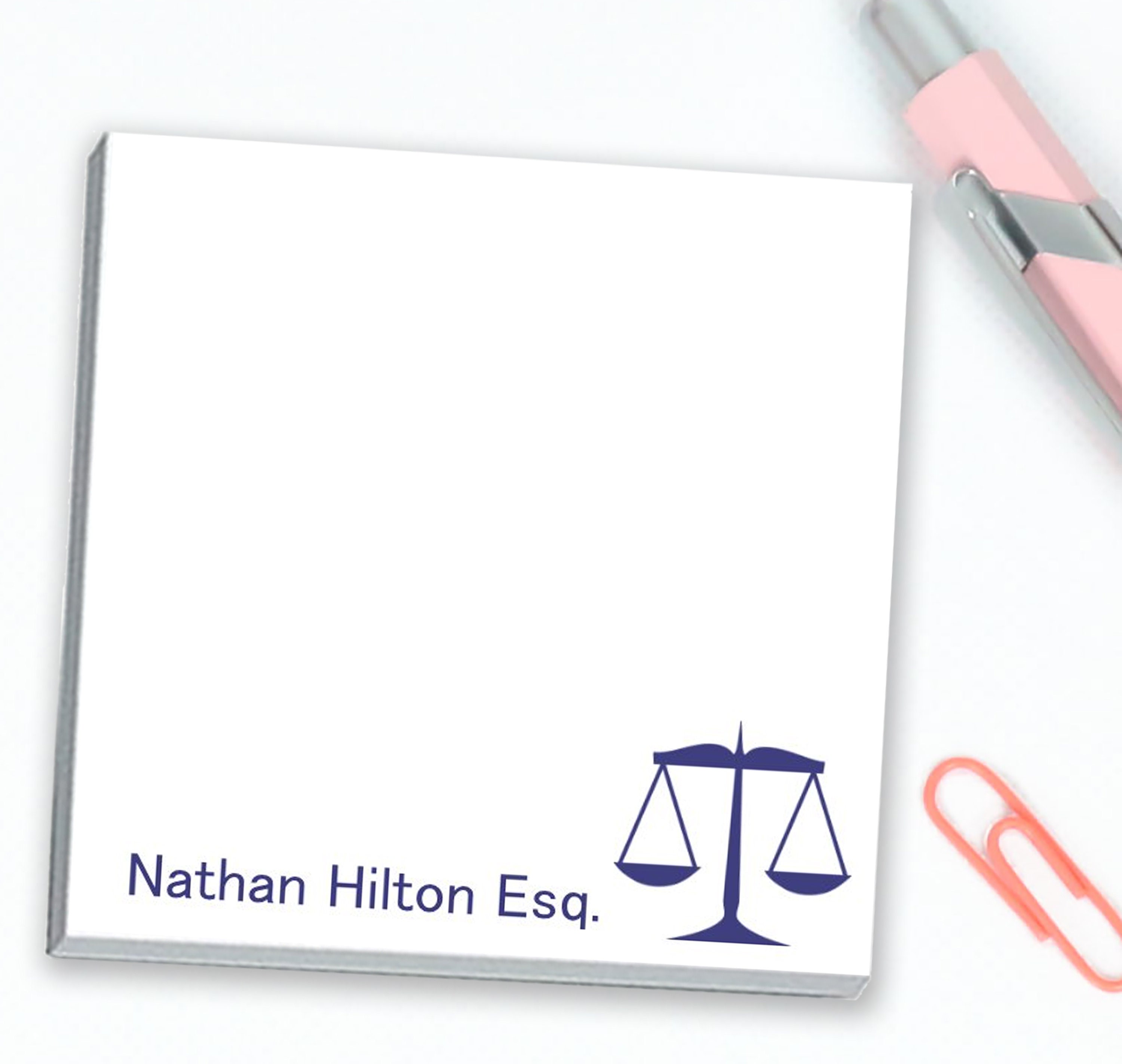 Personalized Sticky Notes // Lawyer Attorney Design With - Etsy