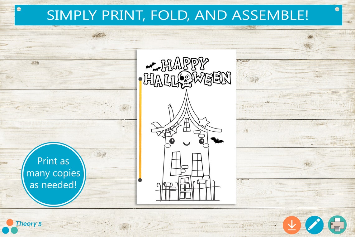 Halloween Activity Book Printable for Kids // Instant Download - Etsy