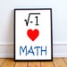 Math Printable Poster // Math Classroom Decor, JPG, Education, Teacher ...