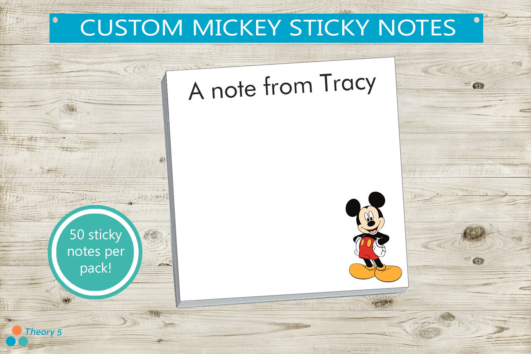 Mouse Custom Sticky Notes // Personalized Gift Idea Custom - Etsy