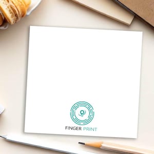 Custom Sticky Notes Business Logo Personalize // Stick Paper, Office ...