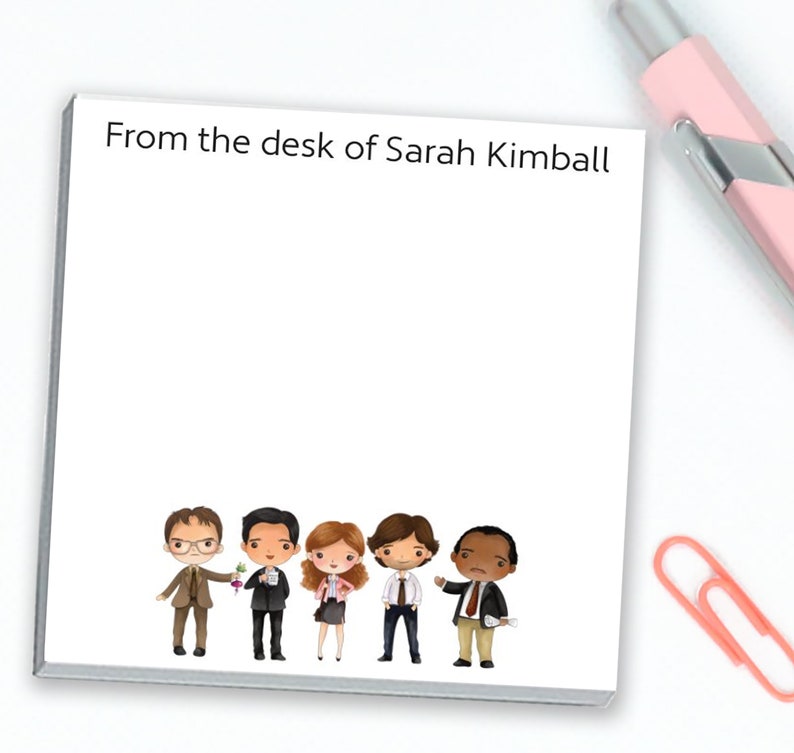 Custom Office Sticky Notes // Personalized Gift Idea for Boss - Etsy