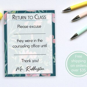 Counseling Office Notepad // Personalized, Notepad for Counselors, 50 ...