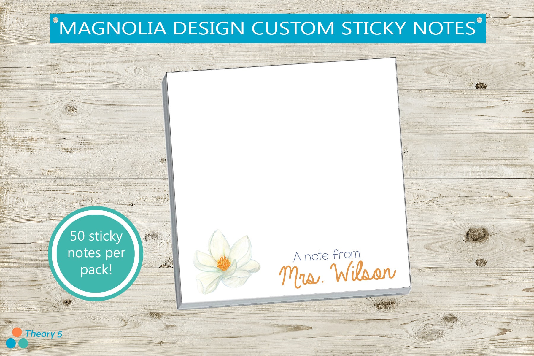 Custom Sticky Notes // Personalize Gift Idea for Coworker - Etsy