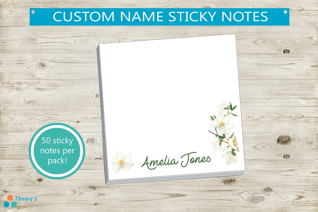 Custom Sticky Notes // Personalize Gift Idea for Coworker, Teacher ...