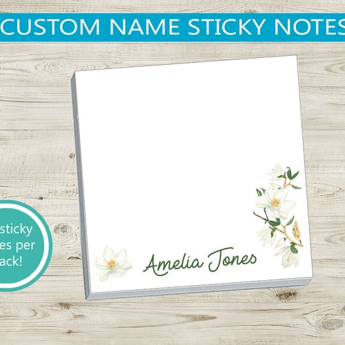 Sunflower Custom Sticky Notes // Personalize Gift Idea for - Etsy