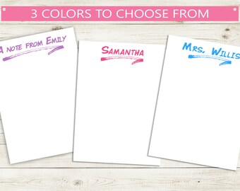 Custom Notepad Colorful Checklist With Personalized Name // 50 - Etsy