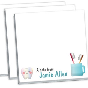 Custom Dentist Sticky Notes // Personalized Text // 50 Stickies per Pad ...