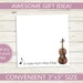 Personalized Sticky Notes Violin Design // 3x3 Inch With 50 Notes per ...