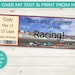 Printable and Editable Car Racing Tickets // Adobe Editable PDF ...