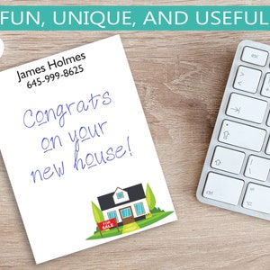 Custom Realtor Notepad With Personalized Text // 50 Sheets per Pad 4"x5 ...