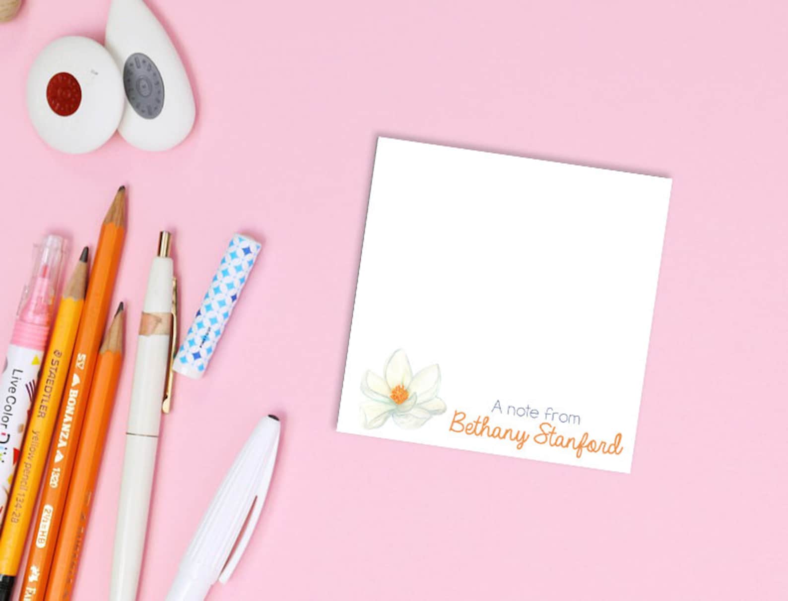 Custom Sticky Notes // Personalize Gift Idea for Coworker - Etsy