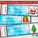 Printable Christmas Tickets // Editable PDF // Immediately Print From ...