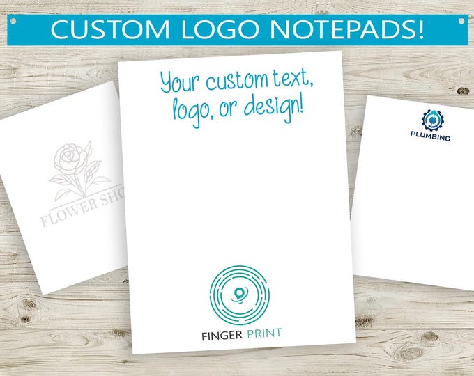 Custom Notepad With Custom Text and Colorful Design // 50 Sheets per ...