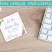 Personalized Sticky Notes // Cute Floral Bright Design With Custom Name ...