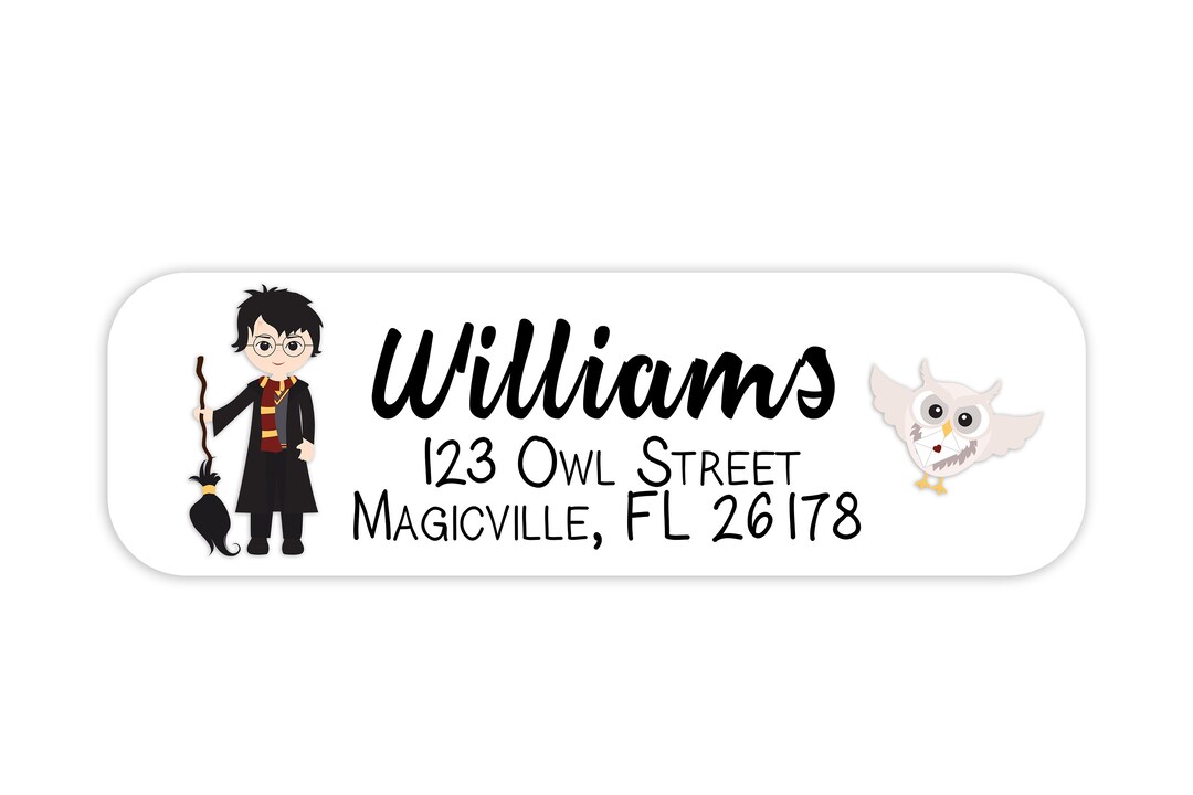 140+ Address Labels // Wizard Magic Theme, Custom Return Address Labels ...