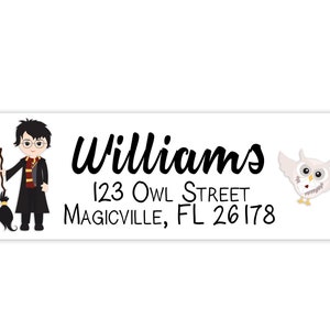 140+ Address Labels // Wizard Magic Theme, Custom Return Address Labels ...