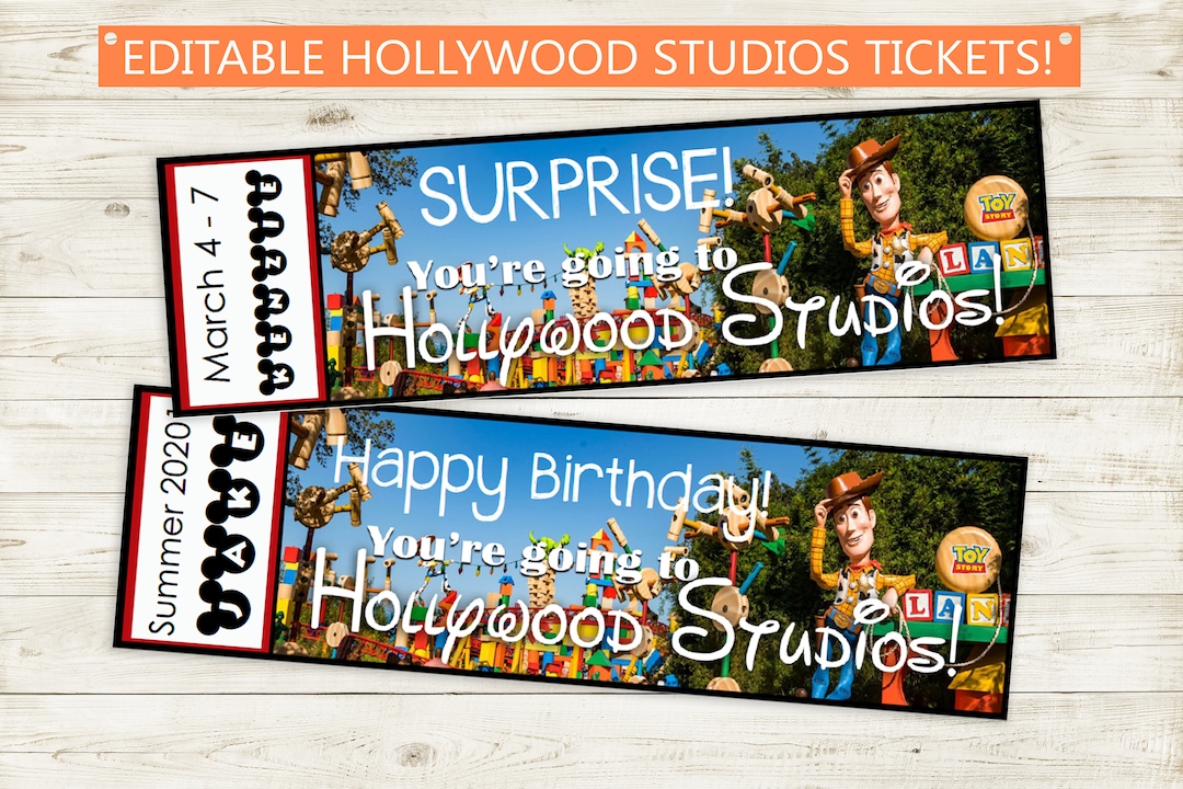 Printable and Editable Tickets // Adobe Editable PDF, Trip Reveal ...