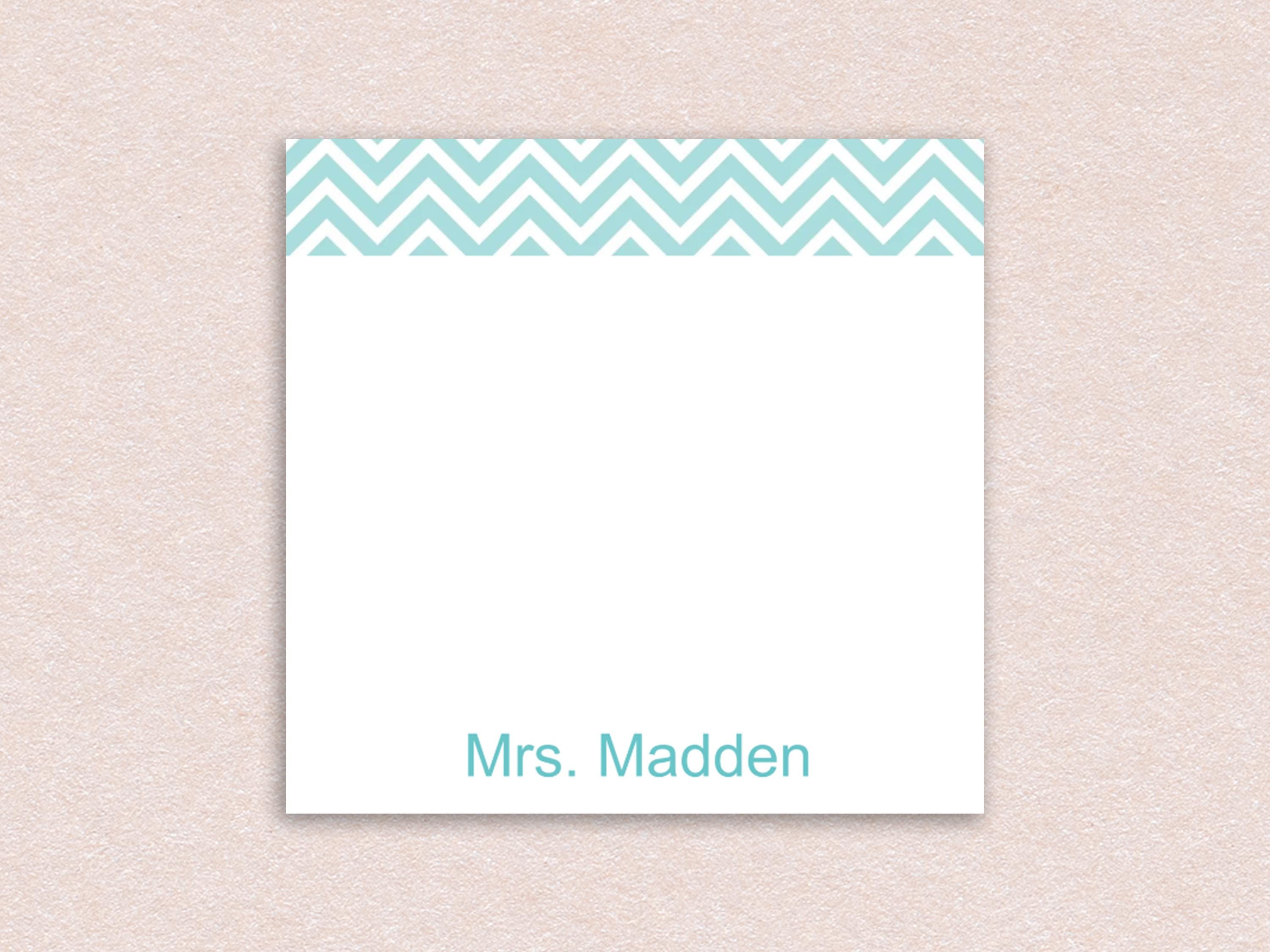 Custom Sticky Notes - Fun Chevron Design, Gift Idea Customizable ...