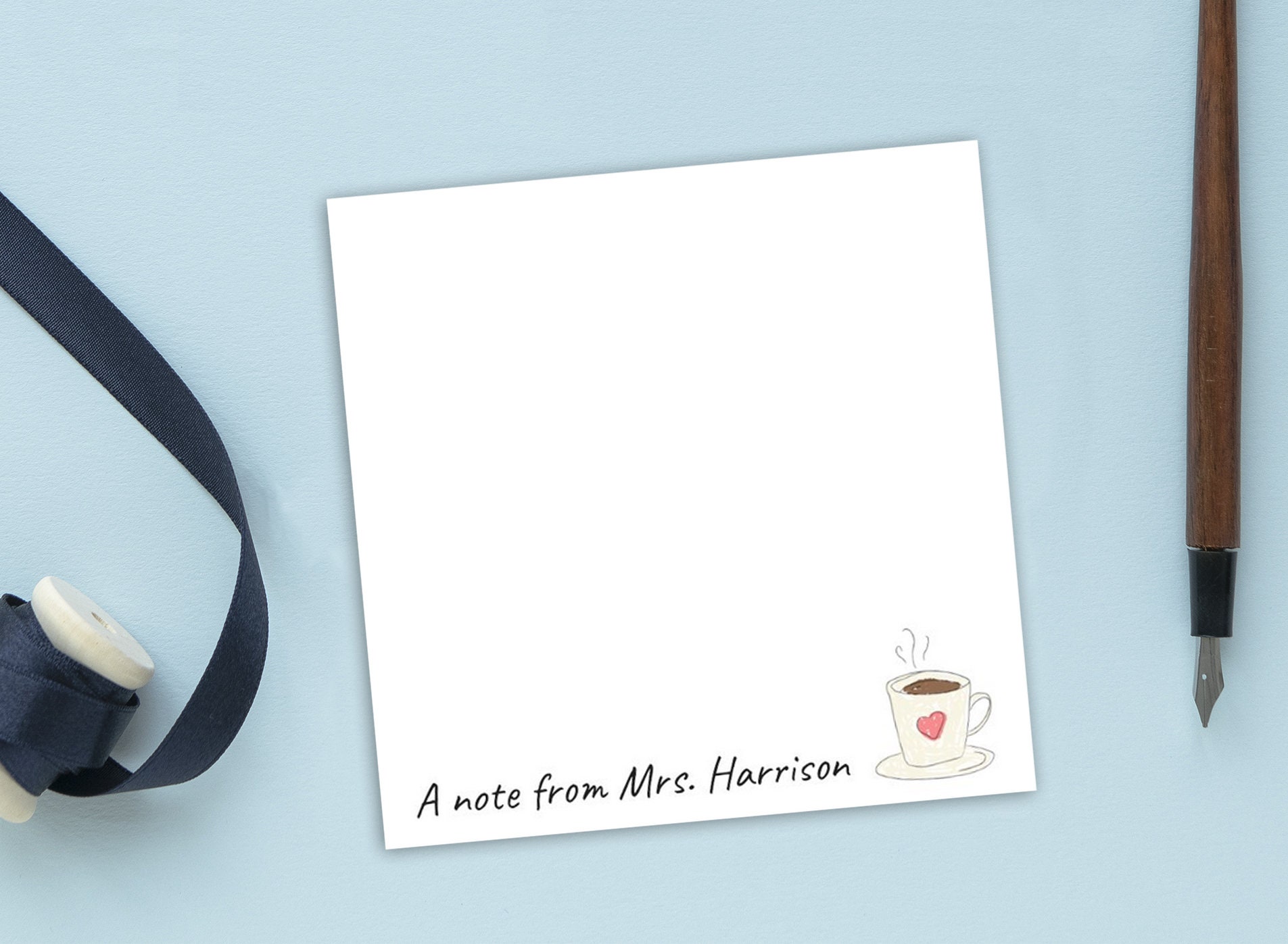 Personalized Sticky Notes Coffee Design // 3x3 Inch With 50 - Etsy