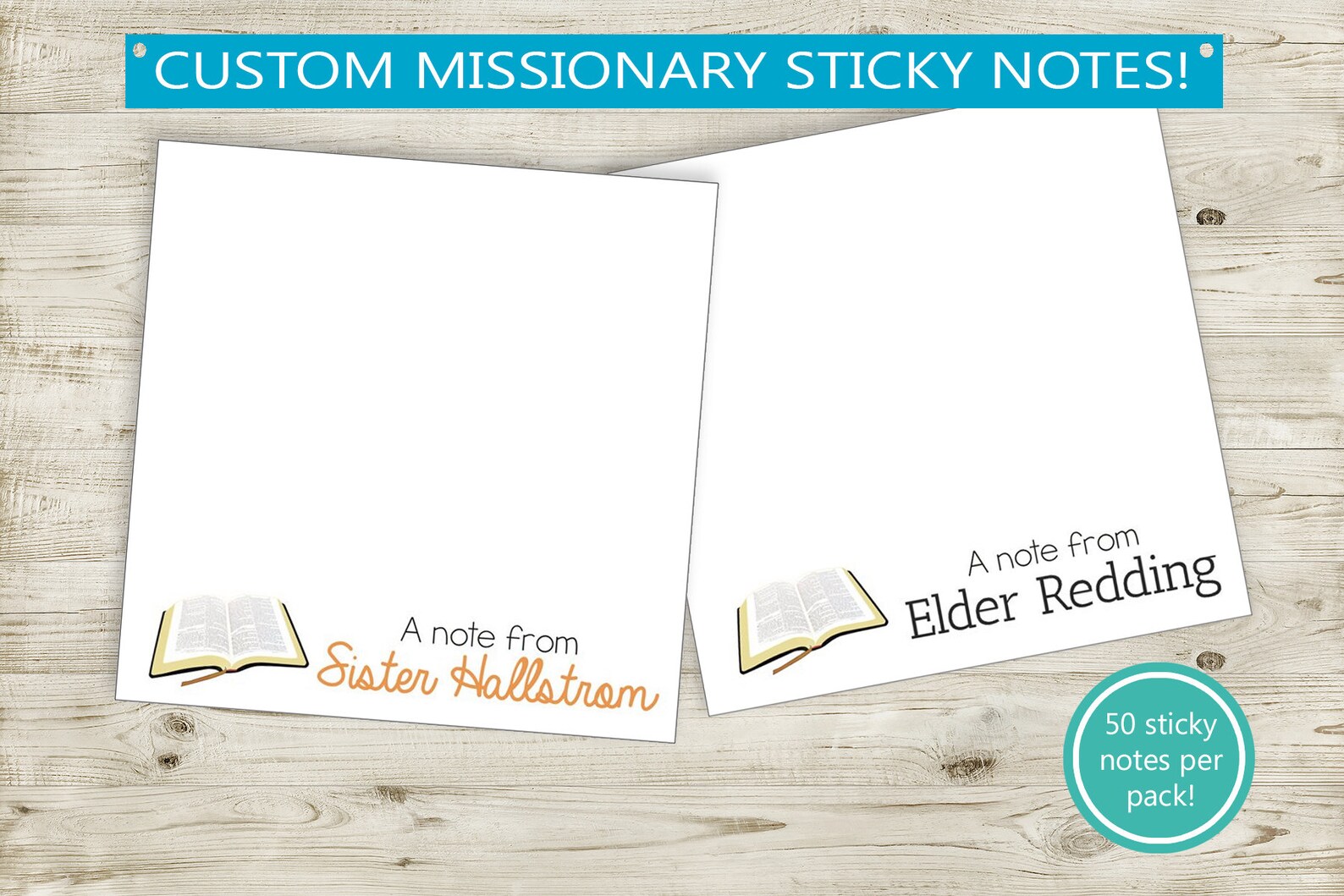 Custom Sticky Notes // Scripture Design for Missionaries, Clergy ...