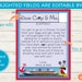 Cruise Trip Reveal Printable Letter // Adobe Editable PDF // Mouse ...