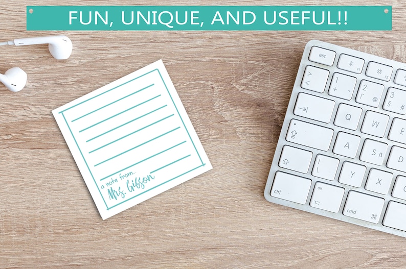 Personalized Sticky Notes With Custom Name // 3x3 - Etsy