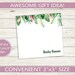 Personalized Sticky Notes With Custom Text and Tropical Leaves Design ...