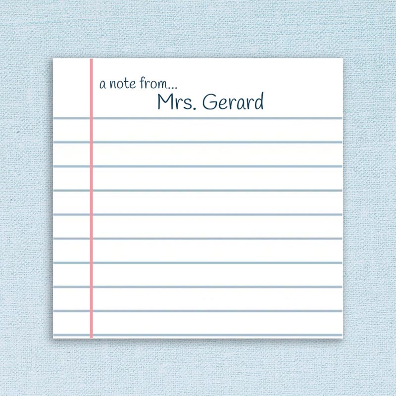 Lined Notes Sticky Pad - Etsy