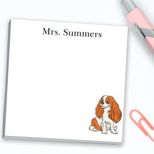 Personalized Sticky Notes With Dog Design and Custom Text // Teacher ...