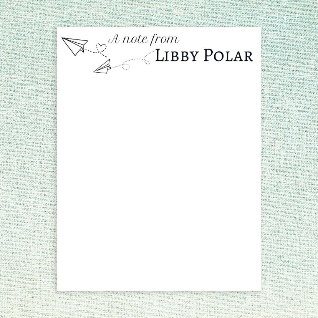 Custom Notepad With Paper Airplane Design // 50 Sheets per Stack, 4"x5 ...
