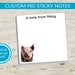 Custom Pig Sticky Notes // Personalize Gift Idea for Coworker Teacher ...