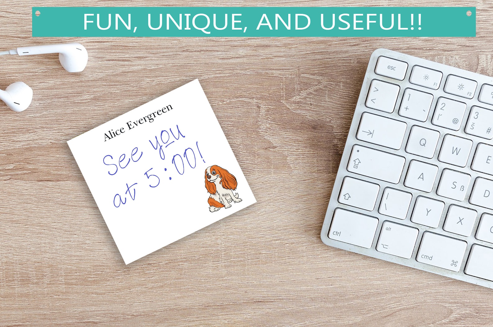 Personalized Sticky Notes With Dog Design and Custom Text // - Etsy