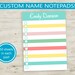 Custom Notepad Colorful Checklist With Personalized Name // 50 Sheets ...