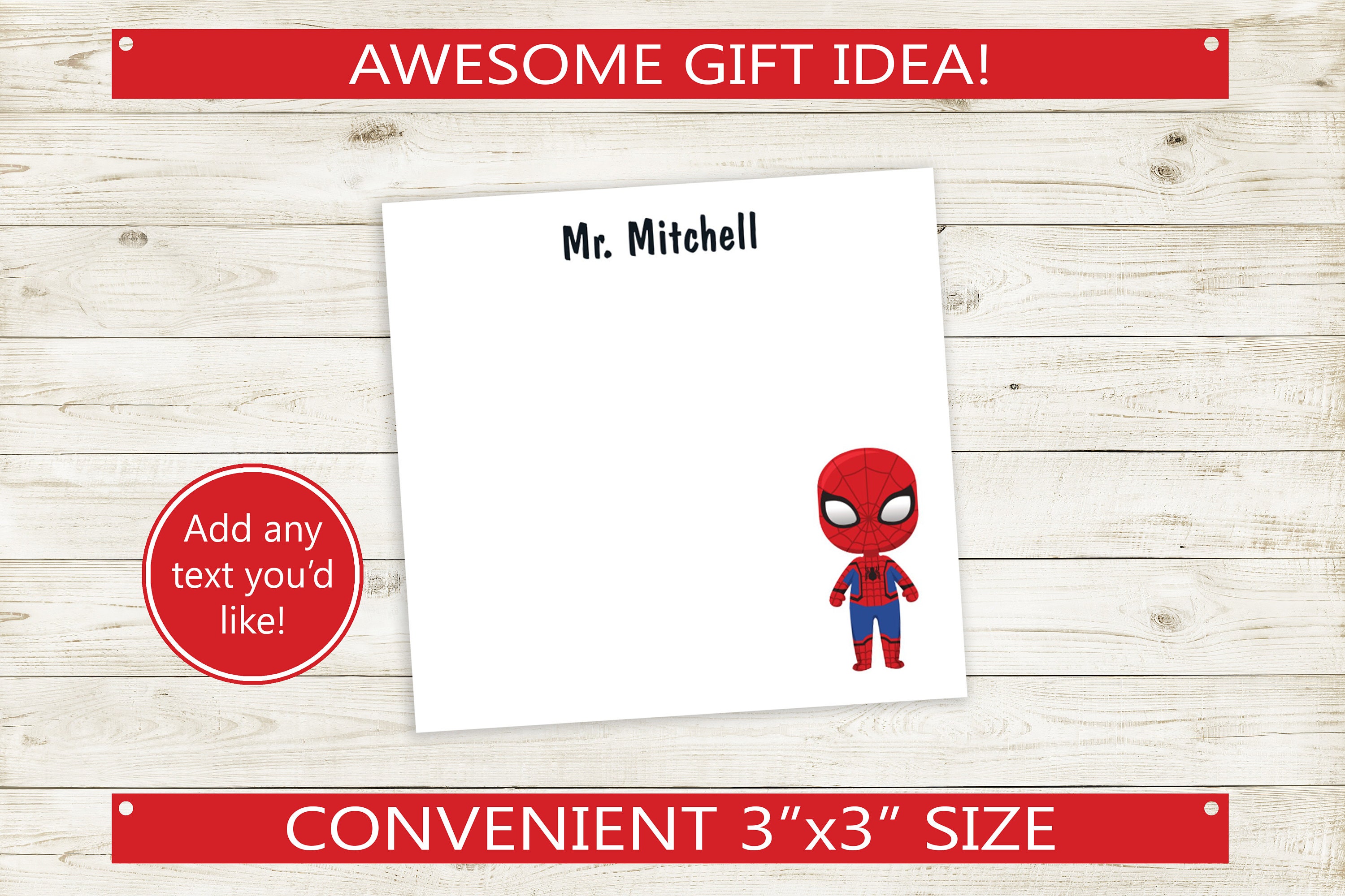 Custom Super Sticky Notes // Personalized Gift Idea for Coworker ...