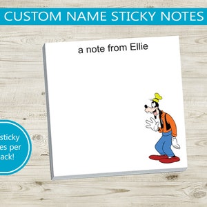 Goofy Custom Sticky Notes // 3x3, Personalized Gift Idea, Custom ...