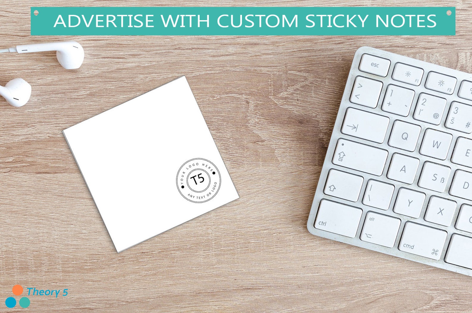 Custom Sticky Notes Business Logo Personalize // Stick Paper - Etsy