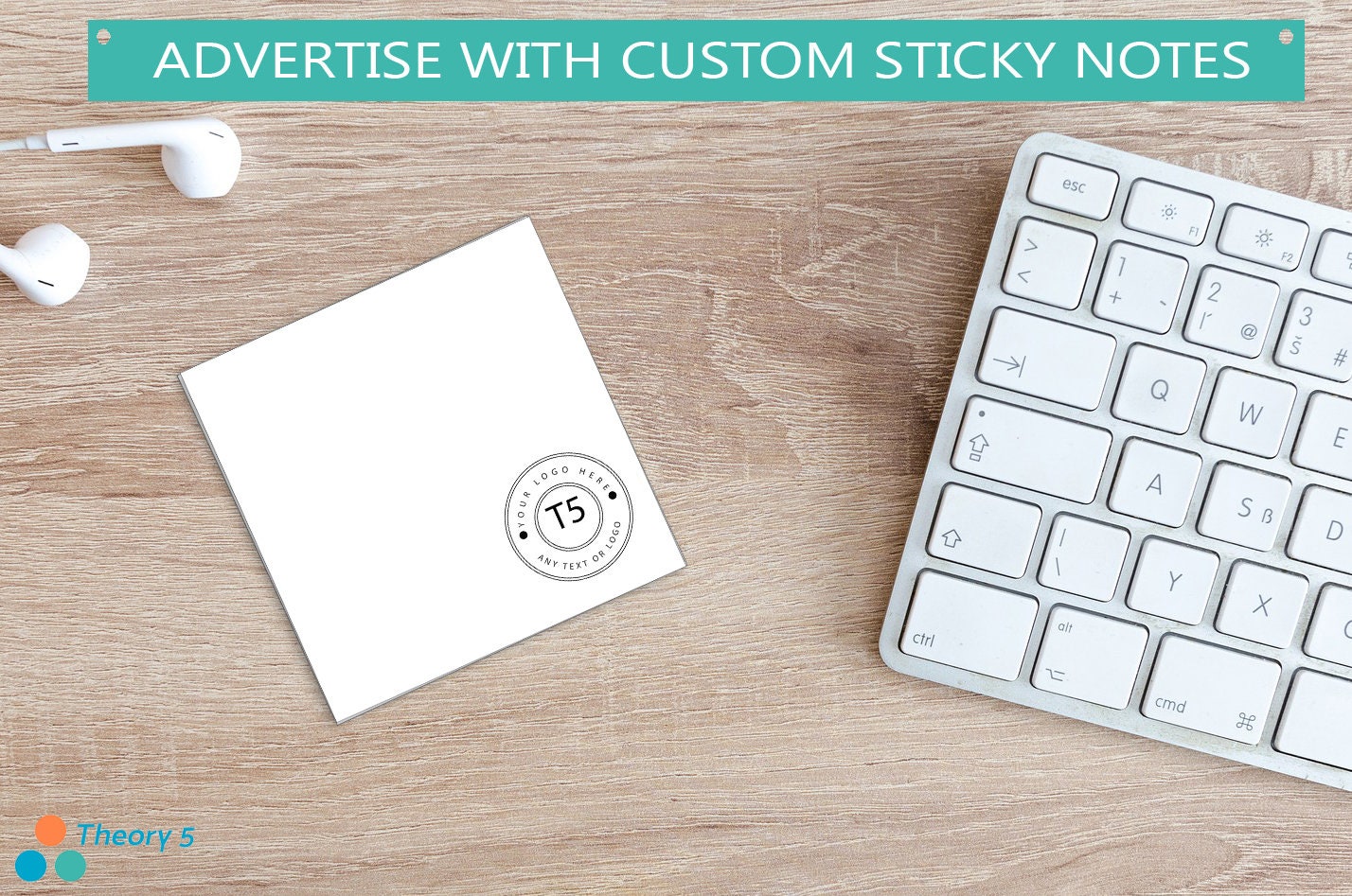 Custom Sticky Notes Business Logo Personalize // Stick Paper - Etsy