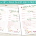 Getting to Know You Printable // 8.5 X 11 PDF, Two per Page or Full ...