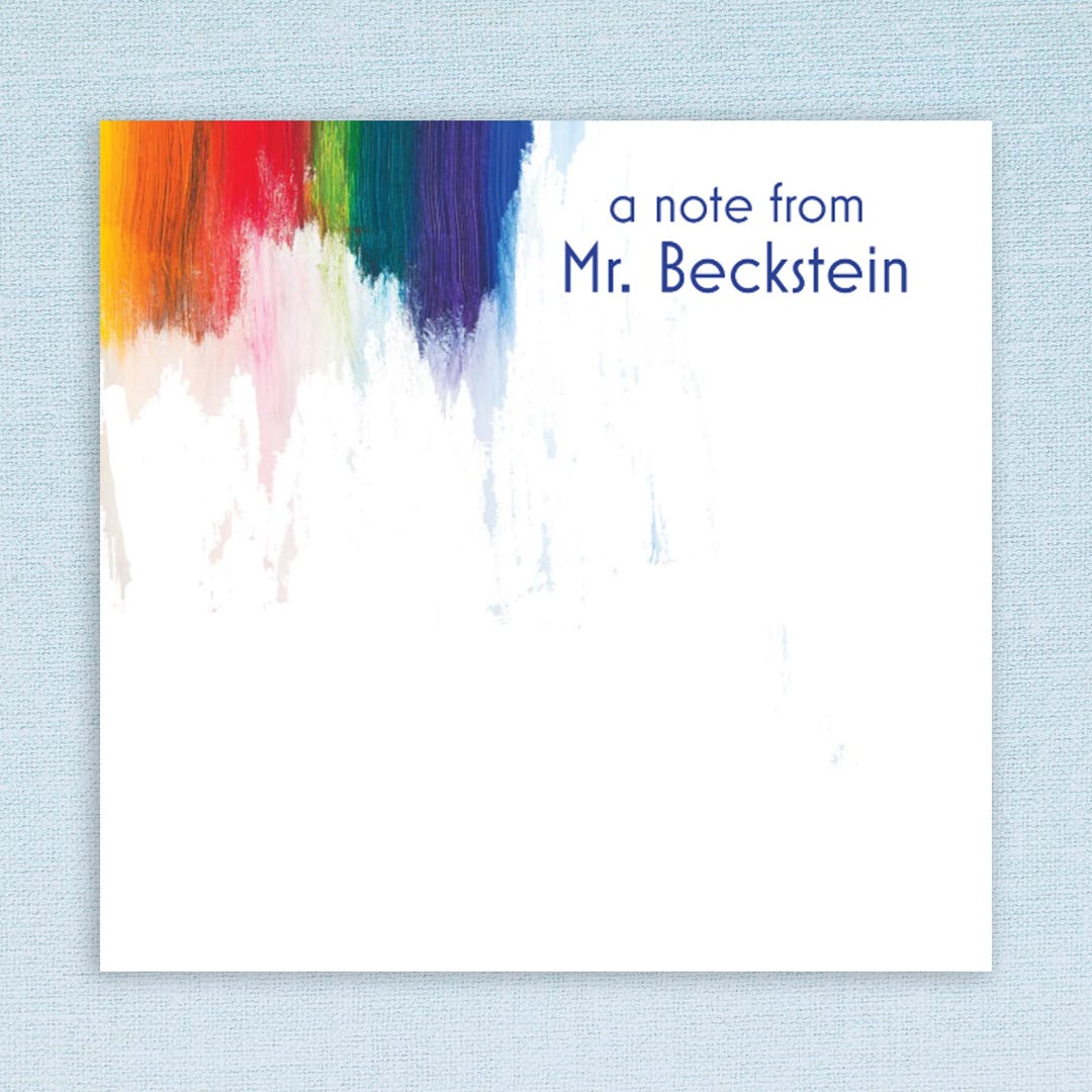 Custom Art Sticky Notes // Artist Gift Personalized Gift Idea Teacher ...