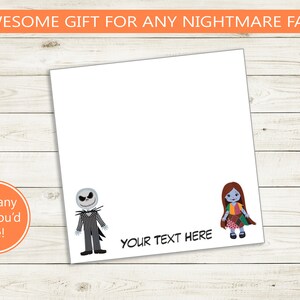Custom Nightmare Sticky Notes // Personalized Gift Idea, Teacher ...