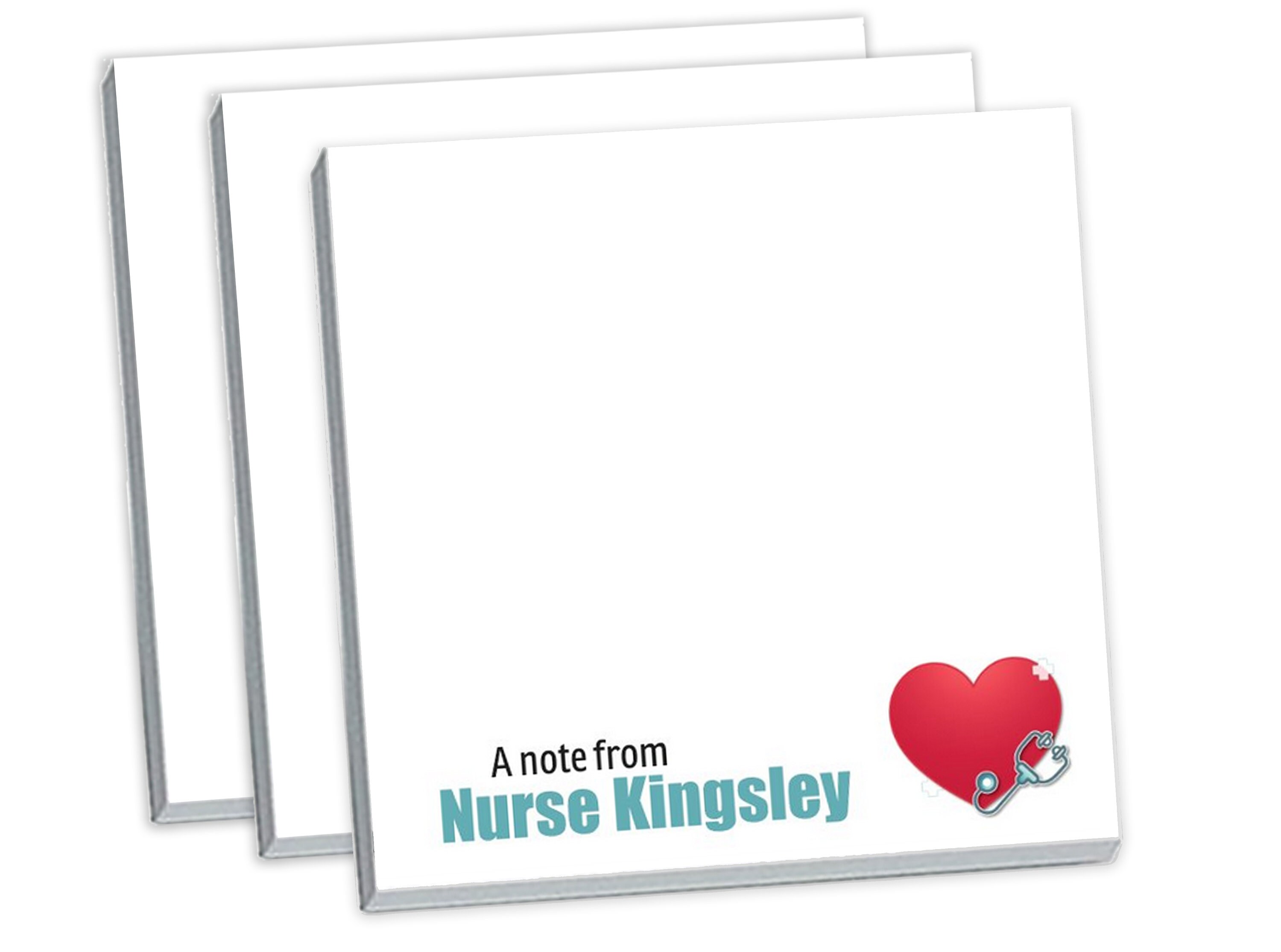 Personalized Sticky Notes With Doctor Heart Design and Custom - Etsy