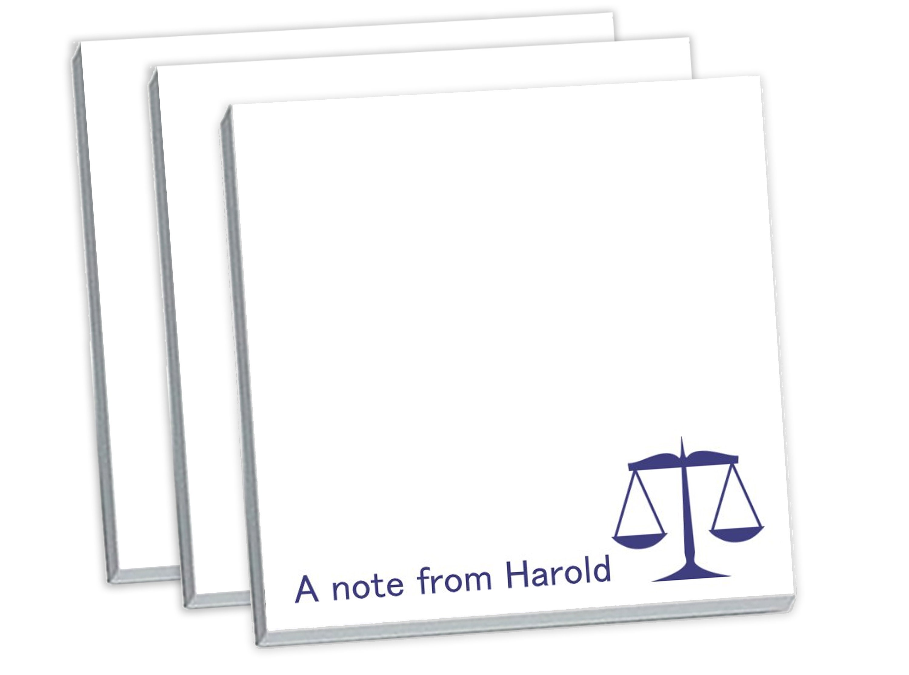 Personalized Sticky Notes // Lawyer Attorney Design With - Etsy