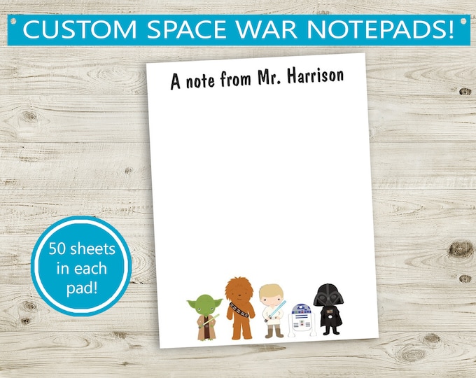 Custom Notepad With Custom Text and Colorful Design // 50 Sheets per ...