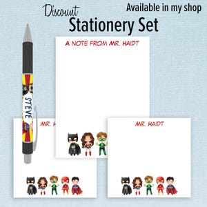 Sticky Note Superhero Design With Customization // 3"x3" Pads ...