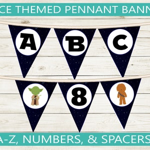 Space Wars Pennant Banner // Star, Birthday Party, Baby Shower ...