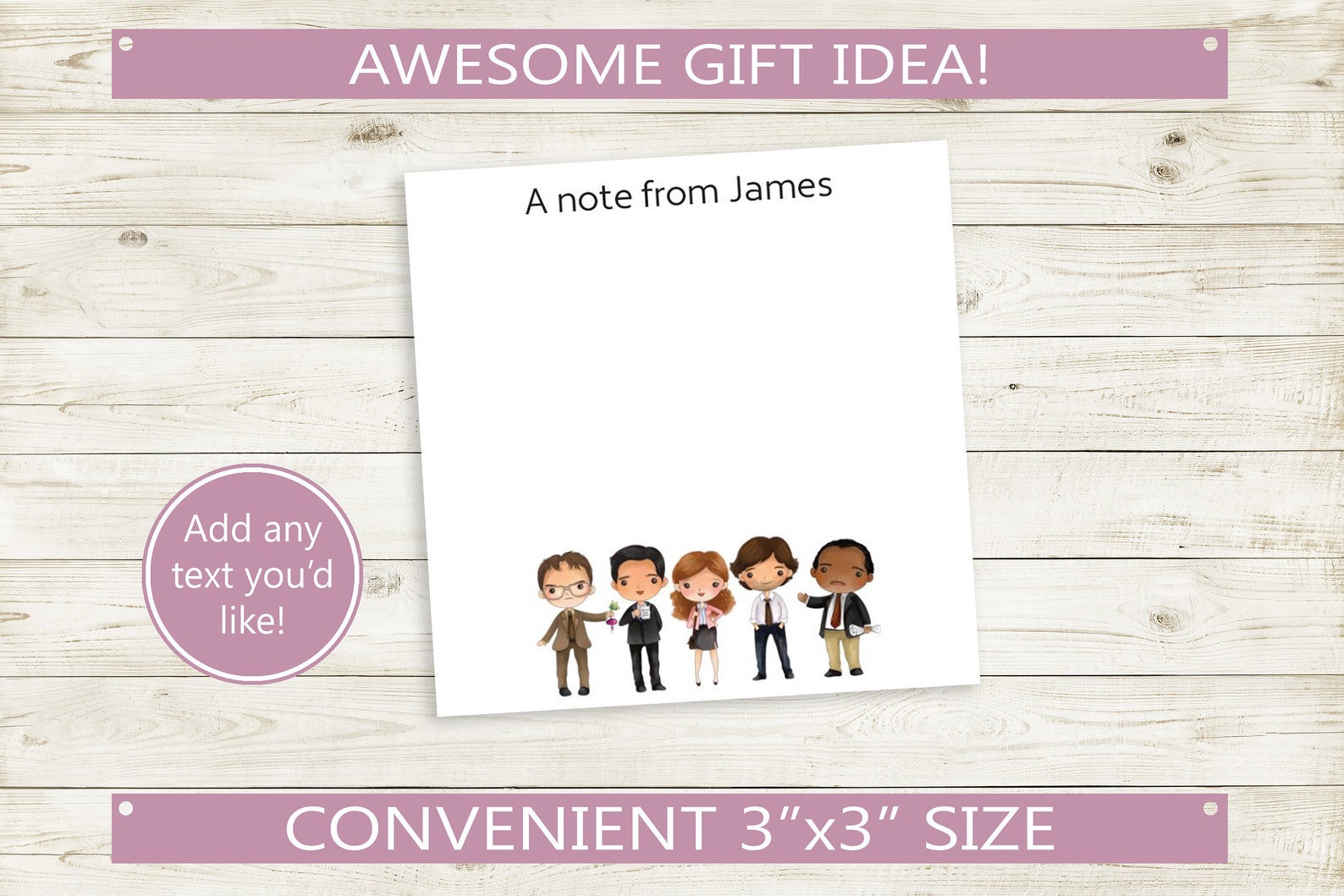 Custom Office Sticky Notes // Personalized Gift Idea for Boss - Etsy