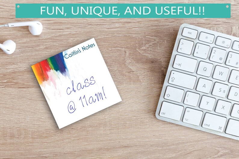 Custom Art Sticky Notes // Artist Gift Personalized Gift Idea - Etsy