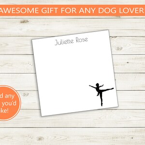Custom Dancer Sticky Notes // Personalize Gift Idea for Coworker ...